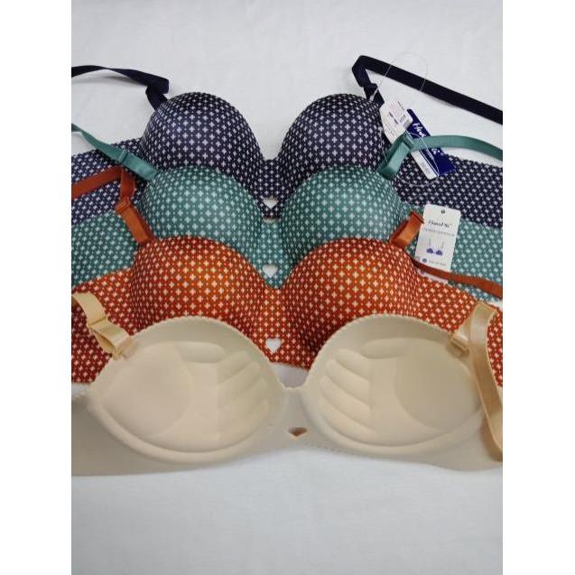 Push Up Bra Lovely Polka Dot Padded BH Designer Everyday Bras For Wome ...